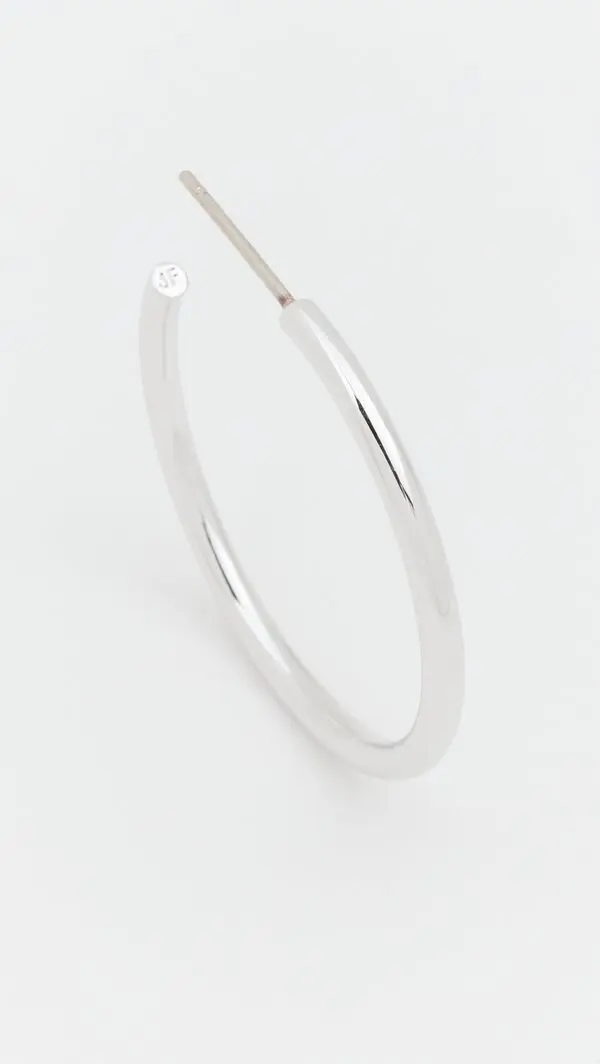 JENNIFER FISHER Thread Mini Hoops - Silver