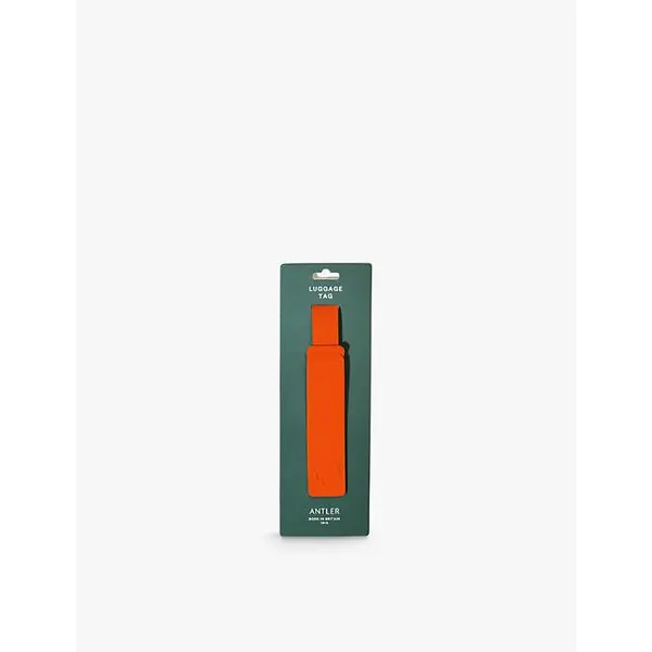 ANTLER Logo-embossed Rubber Luggage Tag - Coral