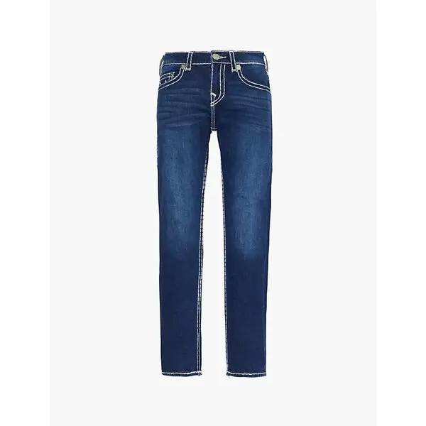 True Religion Rocco Exposed-stitching Straight-leg Jeans