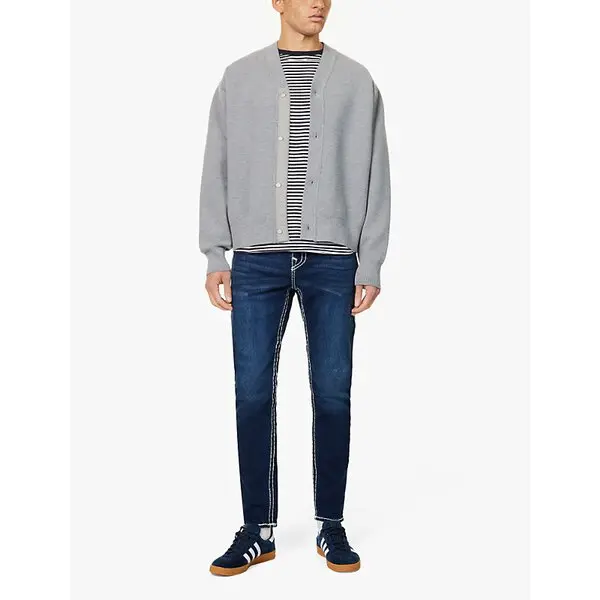 True Religion Rocco Exposed-stitching Straight-leg Jeans