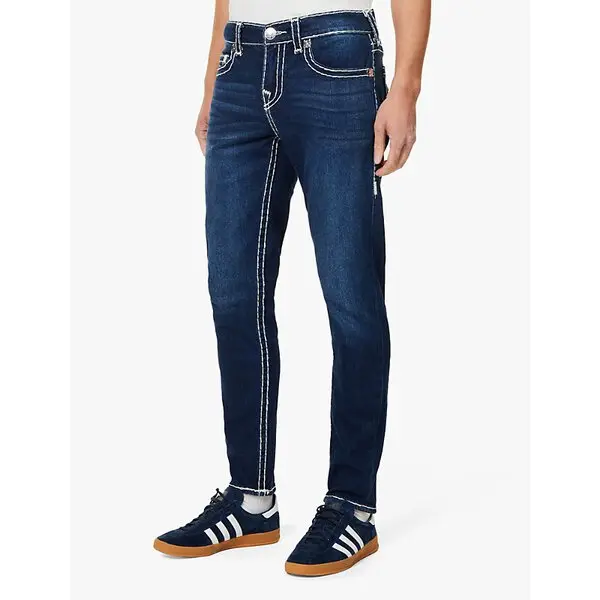 True Religion Rocco Exposed-stitching Straight-leg Jeans