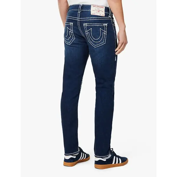 True Religion Rocco Exposed-stitching Straight-leg Jeans