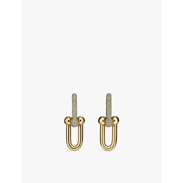 Tiffany & Co. Hardwear Double Link Drop Earrings - Yellow Gold