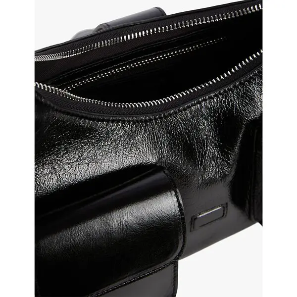The Kooples Amelia Leather Shoulder Bag - Black