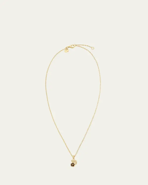 PROCACCIA JEWELRY 18k Yod Initial Pendant Necklace - Gold