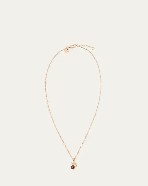 PROCACCIA JEWELRY 18k Yod Initial Pendant Necklace - Rose Gold