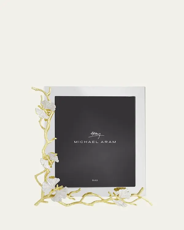 Michael Aram Butterfly Ginkgo Frame, 8" X 10 - White And Gold