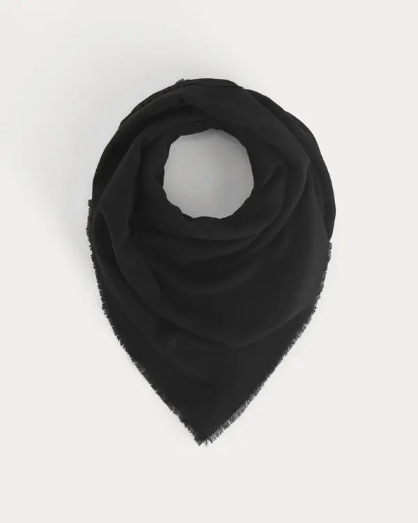Everlane Cashmere Feather Scarf - Black