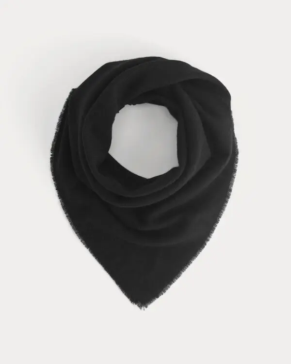Everlane Feather Cashmere Bandana - Black
