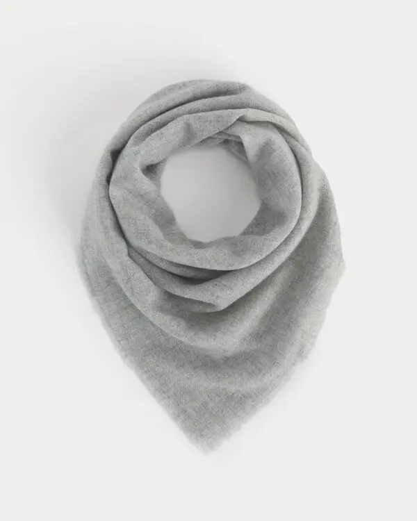 Everlane Feather Cashmere Bandana - Heathered Grey