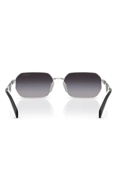 Prada 58mm Octagon Sunglasses - Silver