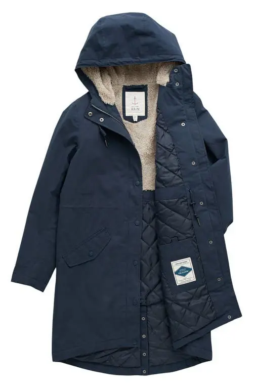 SEASALT CORNWALL Plant Hunter Waterproof Hooded Coat - Midnight