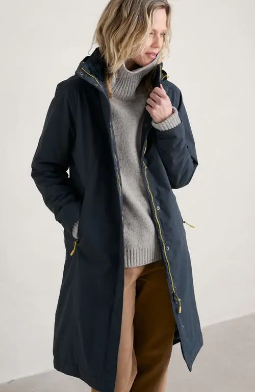 SEASALT CORNWALL Janelle Waterproof Coat - Squid Ink