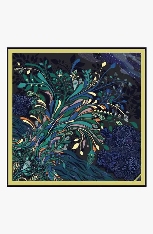 JESSIE ZHAO NEW YORK Silk Scarf Of The Sprinkle Night - Black