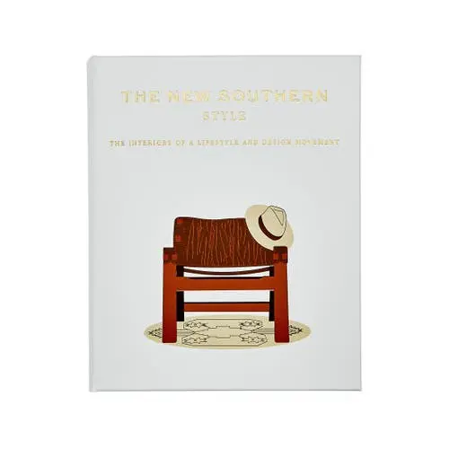 GRAPHIC IMAGE The New Southern Style The Interiors Of A Lifestyle And Design Movement Leather Coffee Table Book - Ivory