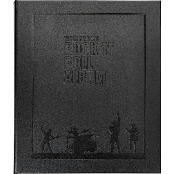 GRAPHIC IMAGE Terry O'neill's Rock N Roll Album Leather Coffee Table Book - Black