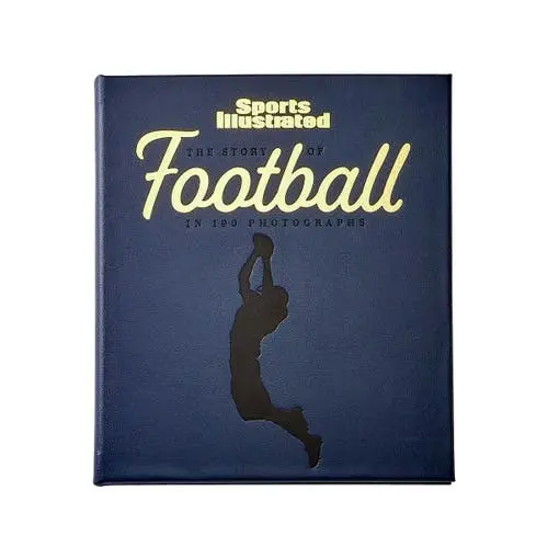 GRAPHIC IMAGE The Story Of Football Leather Coffee Table Book - Navy