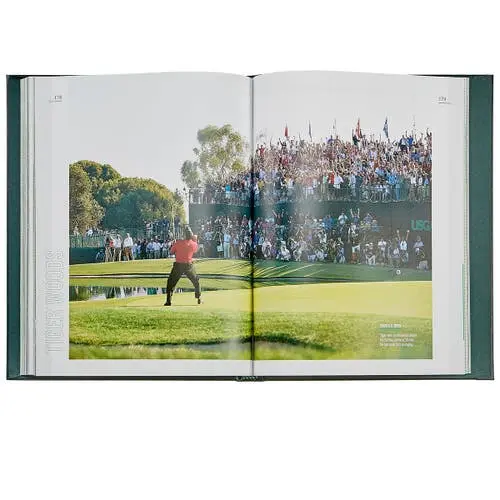 GRAPHIC IMAGE Tiger Woods Celebrating 25 Years On The Pga Tour Leather Edition