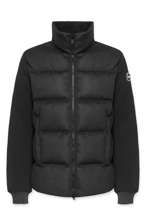 COLMAR Technical Knit Fisherman Rib Down Jacket