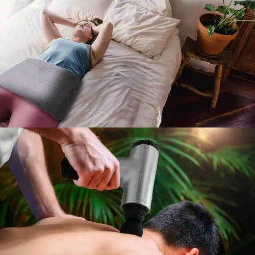 PURSONIC 6 Speed Massage Gun & Electric Heating Pad