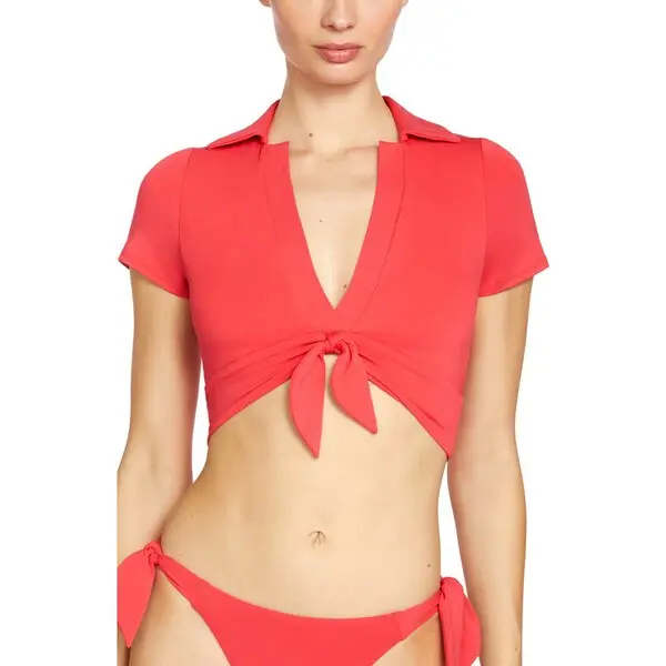Robin Piccone Ava Knot Front Bikini Top - Sandia