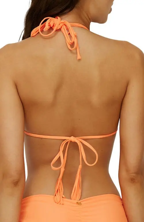 PQ SWIM Isla Triangle Bikini Top - Mango Tango
