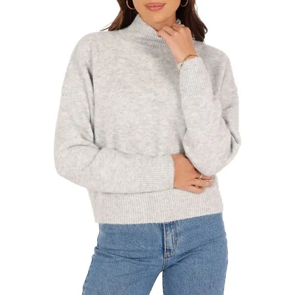 PETAL & PUP Brianna Mock Neck Sweater