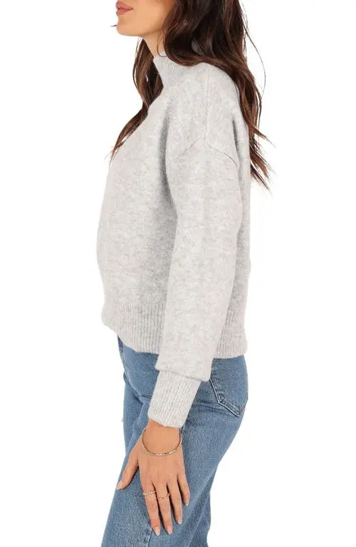 PETAL & PUP Brianna Mock Neck Sweater