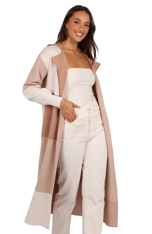 PETAL & PUP Kingston Check Long Cardigan