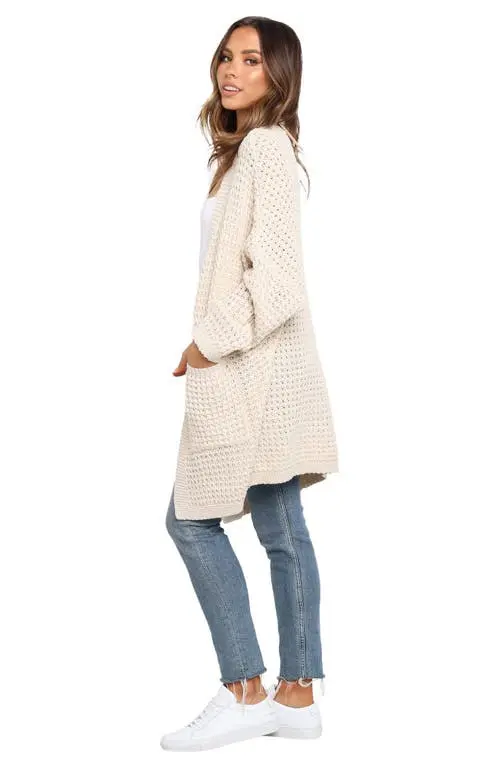 PETAL & PUP Leyonie Long Cardigan - Cream