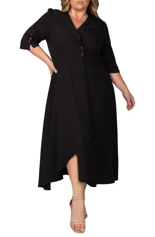 STANDARDS & PRACTICES Slit Sleeve Maxi Dress