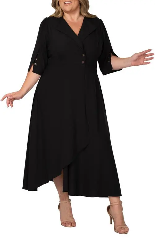 STANDARDS & PRACTICES Slit Sleeve Maxi Dress