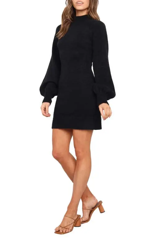PETAL & PUP Daril Long Sleeve Sweater Minidress