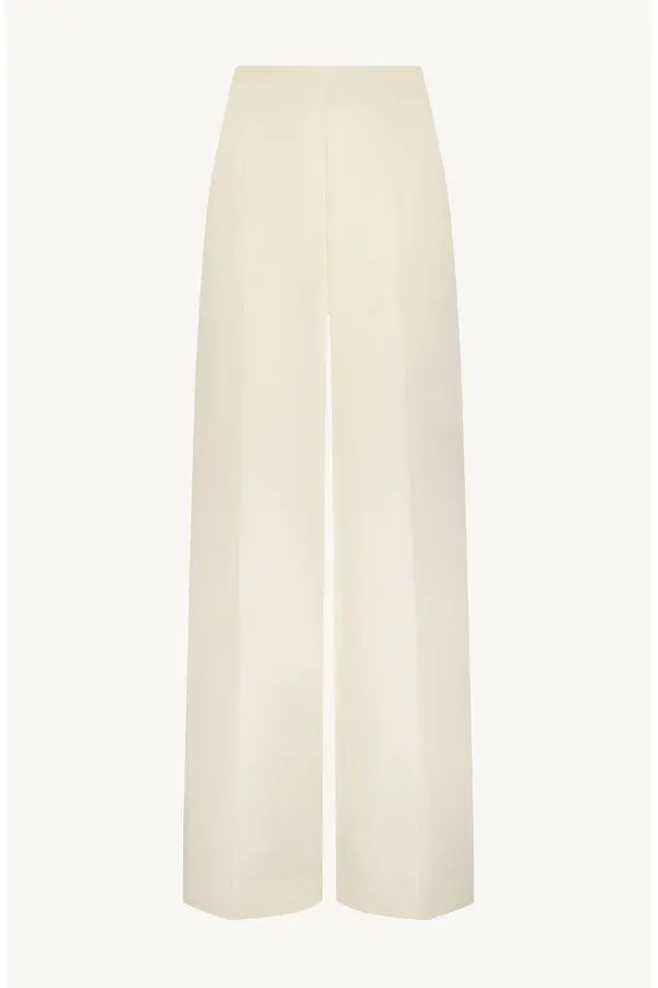 Lela Rose Washed Satin Wide Leg Pants