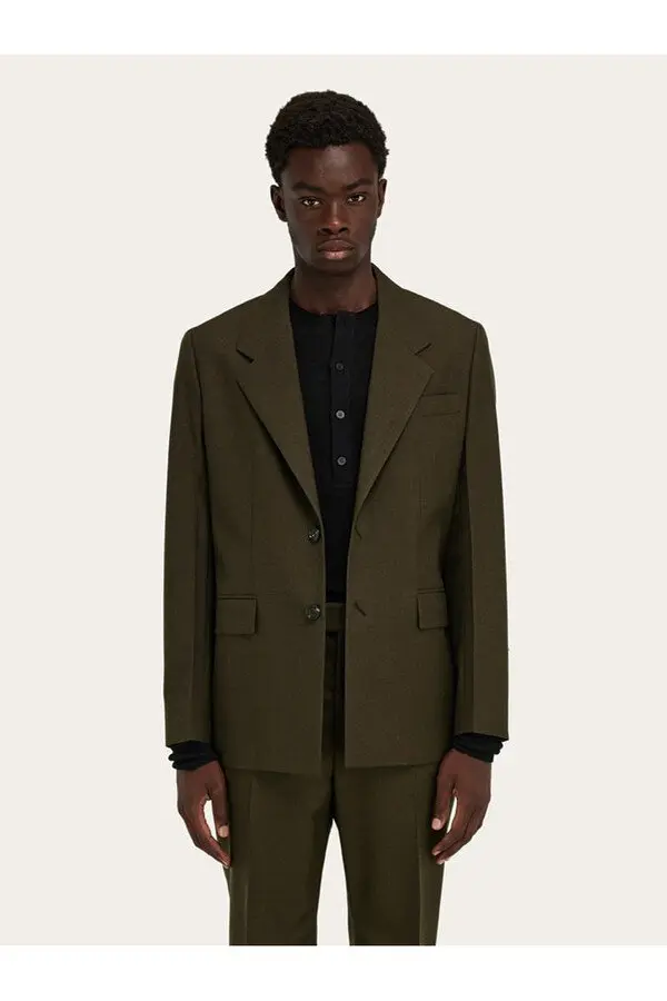 FERRAGAMO Single-breasted Blazer With Removable Belt