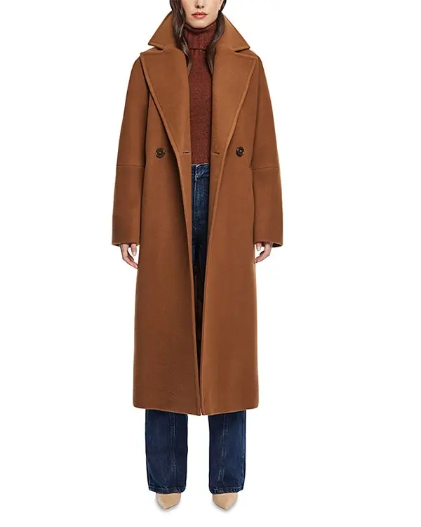 HISO Harper Wool-blend Maxi Coat - Cognac
