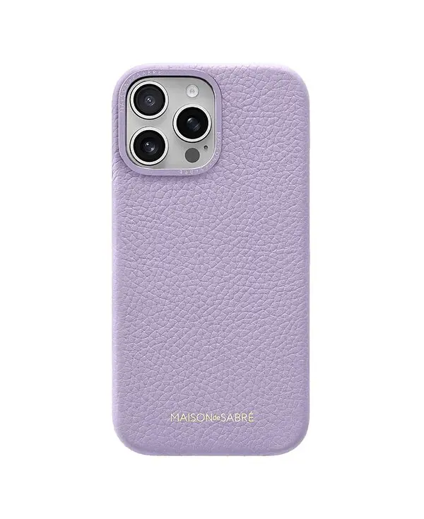 MAISON DE SABRE Maison De Sabra Leather Phone Case - Lavender Purple