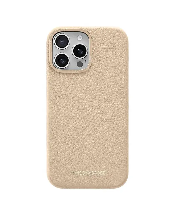 MAISON DE SABRE Maison De Sabra Leather Phone Case - Saharan Nude