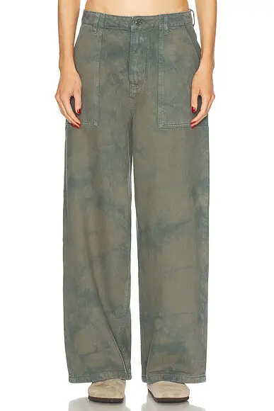GRLFRND Lucie Slouchy Jeans - Eucalyptus