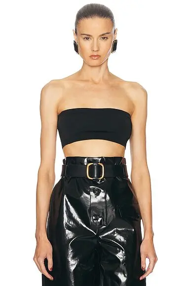 Saint Laurent Bandeau Top - Nero
