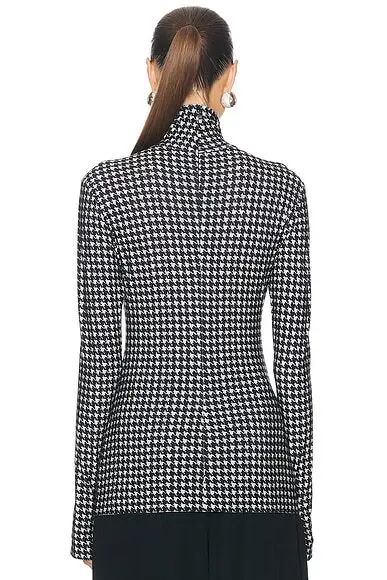 Norma Kamali Slim Fit Longsleeve Turtleneck Top