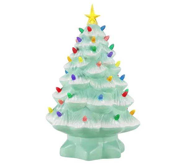 MR. CHRISTMAS 14 In. Nostalgic Tree Seafoam - One-color