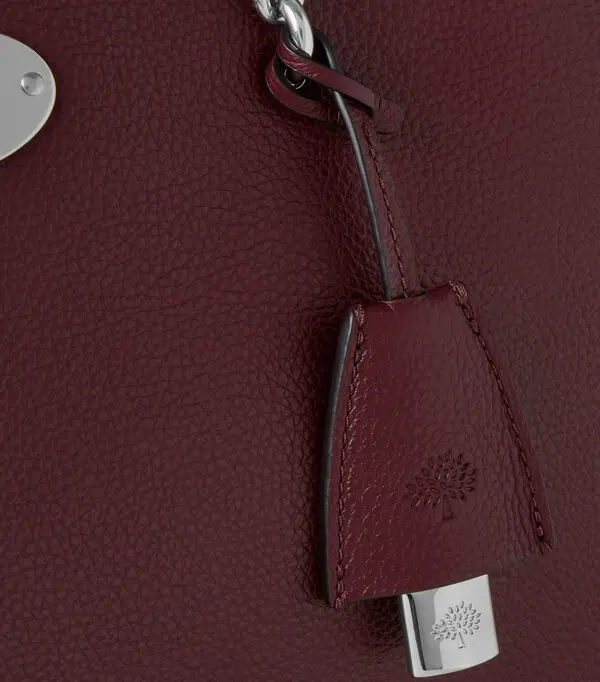 Mulberry Leather Lily Chain Tote Bag - Burgundy