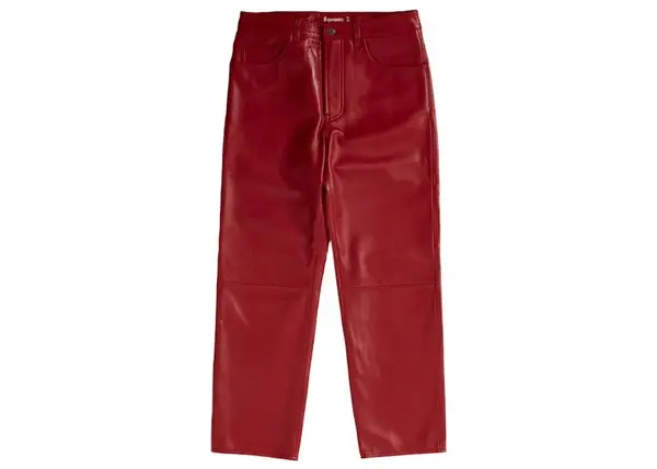 Supreme Leather 5-pocket Jean