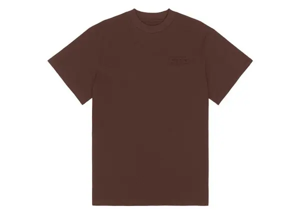 FTP Embossed Logo Tee Shirt - Brown