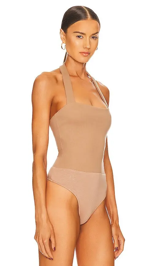 Superdown Reece Halter Bodysuit - Nude
