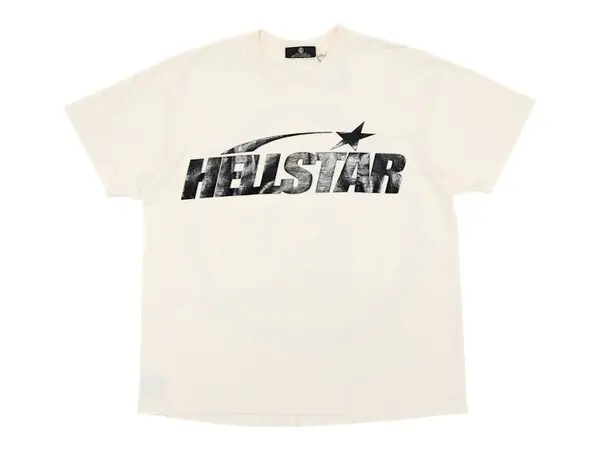 HELLSTAR Classic T-shirt - White/black (gel Print)