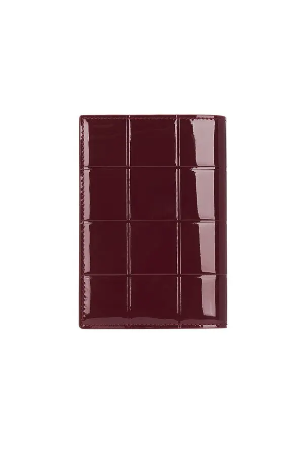 Saint Laurent Passport Holder In Burgundy