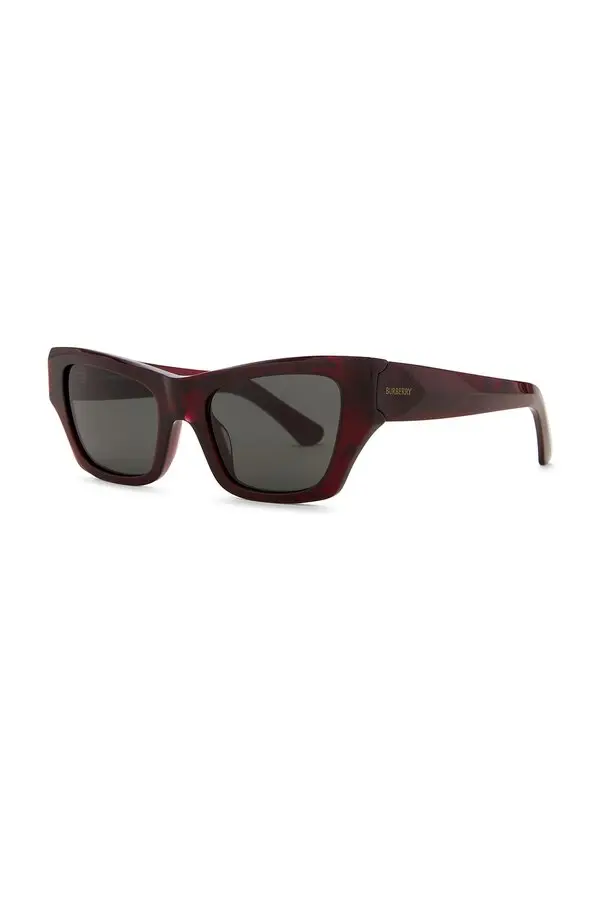 Burberry Wine Red Cat-Eye Sunglasses Burberry Women main image 4