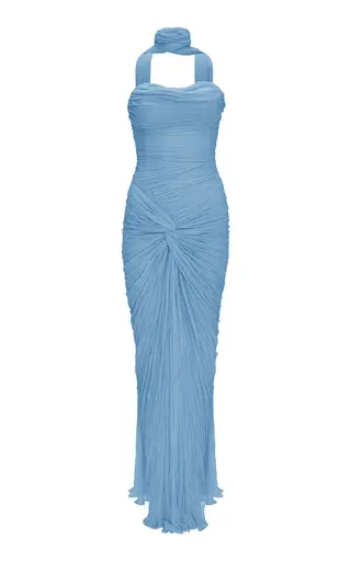 MARMAR HALIM Ruched-sash Gown